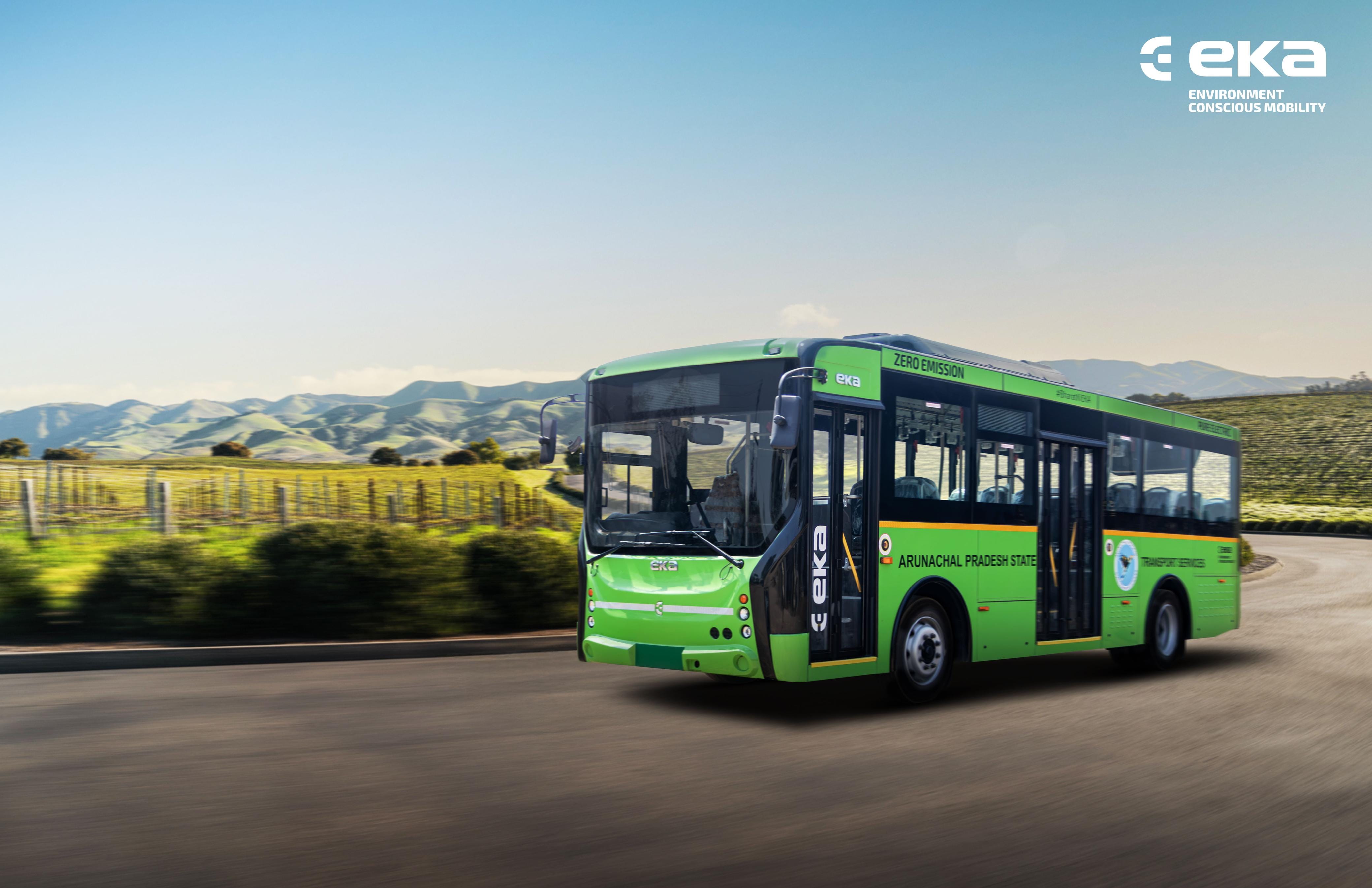 EKA Mobility Electric Buses Launched in Arunachal Pradesh | Autocar ...