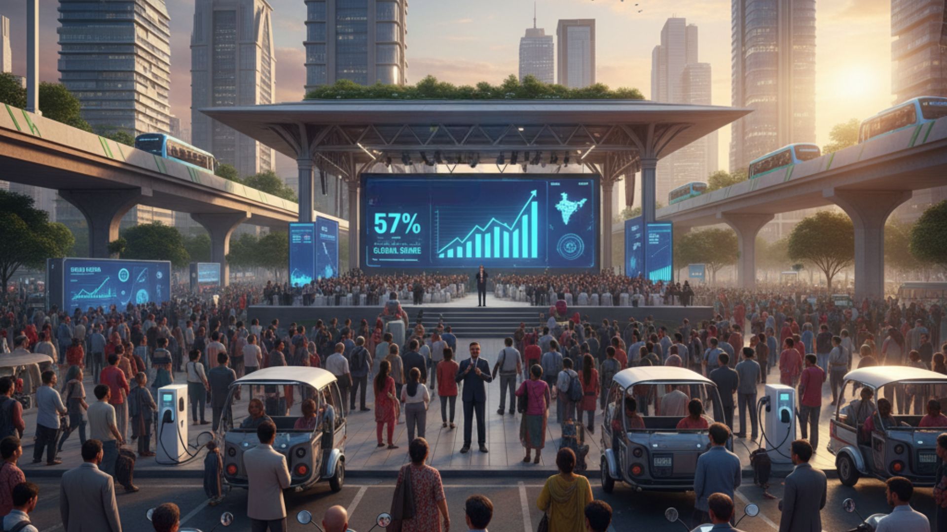 Accelerating to Zero Coalition: India Commands 57% of Global Electric Three-Wheeler Sales in ...