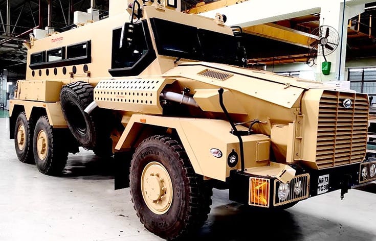 Mahindra displays armoured and tactical combat vehicles at IDEX 2021 ...