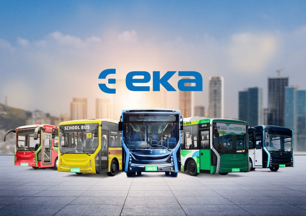 EKA Mobility showcases a varied range of electric CVs at Bharat ...