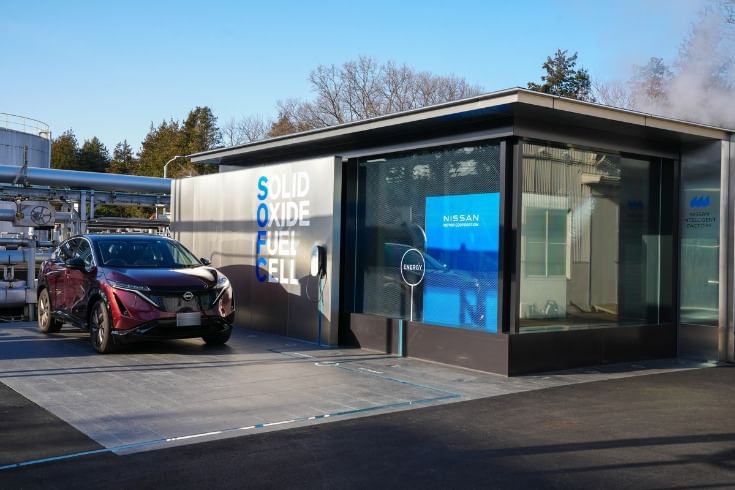 Nissan begins trial of stationary power generation system fuelled by ...