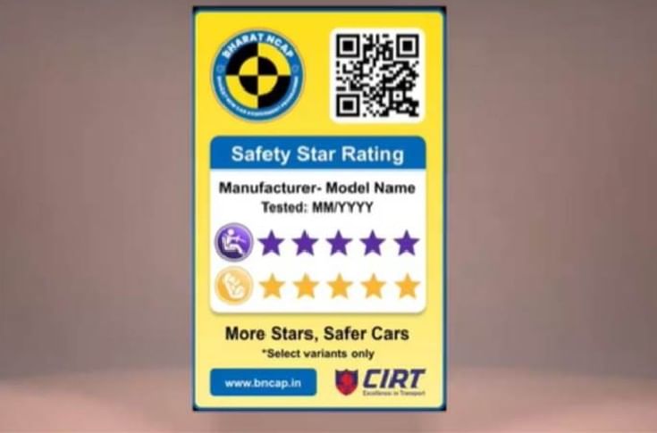 BNCAP introduces safety rating stickers for cars, SUVs | Autocar ...